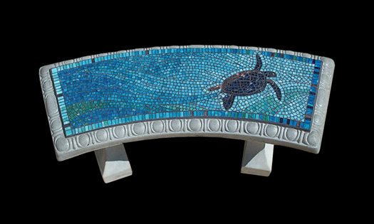 kalideco:benches - sea turtle